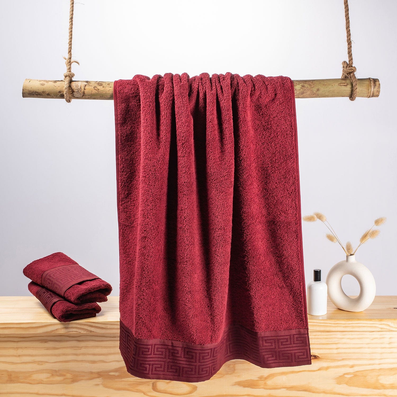 Greek-Key Towel
