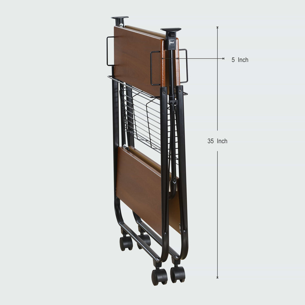 Foldable Wooden Service Trolley – Spread Home